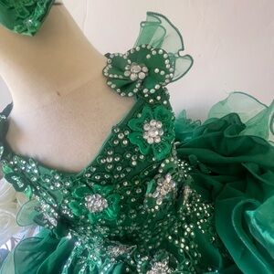 Handmade | Dresses | Girls Glitz Pageant Cupcake Holiday Dress In Kelly ...